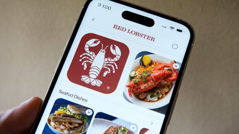Red Lobster App Features with Rewards App, Job App
